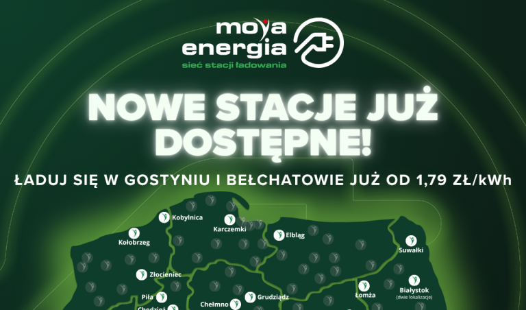 MOYA energia | Ogólnopolska sieć stacji ładowania pojazdów elektrycznych